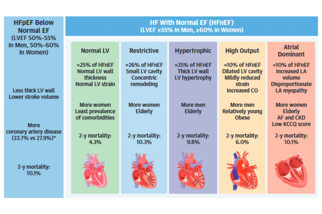 Clinical Features of Heart Failure With Normal Ejection Fraction ...